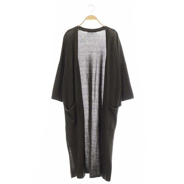 エーピーストゥディオ AP STUDIO コットンシルク KIMONO GAWN ガウン カーディガン ニット ロング 長袖 シルク混 カーキブラウン /HK ■OS レディース【ブランド】エーピーストゥディオ AP STUDIO【表記サイ...