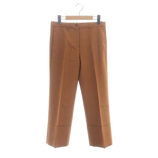 モンクレール MONCLER PANTALONE クロップドパンツ センタープレス ストレート ステッチ 国内正規 38 茶色 ブラウン /ES ■OS レディース【ブランド】モンクレール MONCLER【表記サイズ】38（日本サイズM相当...