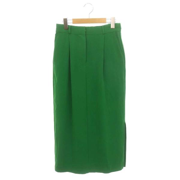 グッドグリーフ GOOD GRIEF! 22SS I LINE SKIRT スカート ロング タイト XS 緑 グリーン /NR ■OS レディース【表記サイズ】XS【実寸サイズ】ウエスト：64cm　ヒップ：98cm　スカート丈：87cm　...