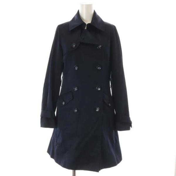 カールパークレーン KarL Park Lane トレンチコート ロング 7 S 紺 ネイビー /SY ■OS レディース【ブランド】カールパークレーン KarL Park Lane【表記サイズ】7（日本サイズ S相当）【実寸サイズ】肩幅：...