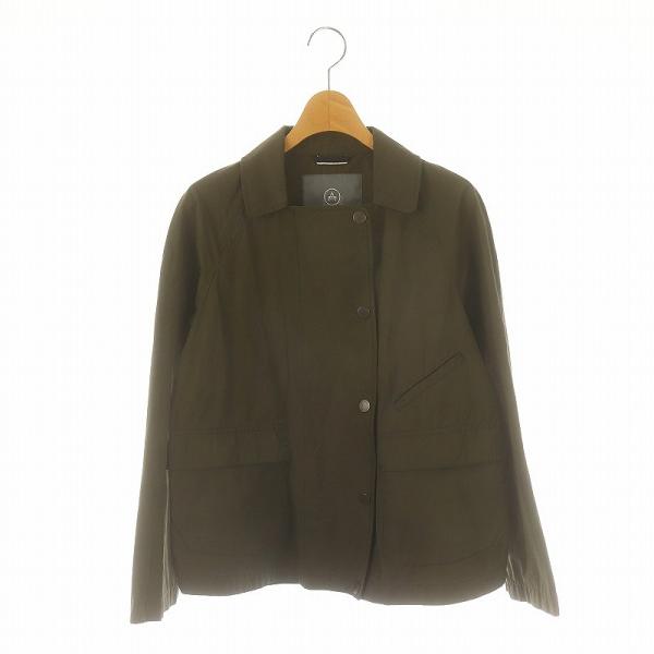 エーテル AETHER コットンジャケット ブルゾン XS カーキ /MI ■OS ■SH レディース【表記サイズ】XS【実寸サイズ】身幅：46cm　着丈：60.5cm　ゆき丈：75.5cm　　【素材】綿44％ ポリエステル42％ ポリアミ...