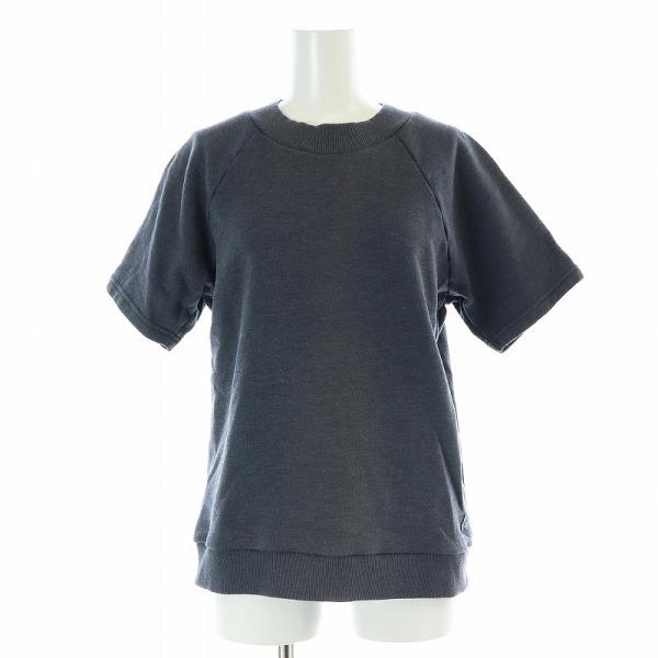 エーテル AETHER プルオーバ―カットソー 半袖 クルーネック S 紺 ネイビー /AT ■OS ■SH レディース【表記サイズ】S【実寸サイズ】身幅：46cm　着丈：58cm　ゆき丈：37cm　　【素材】綿80％ ポリエステル20％【...