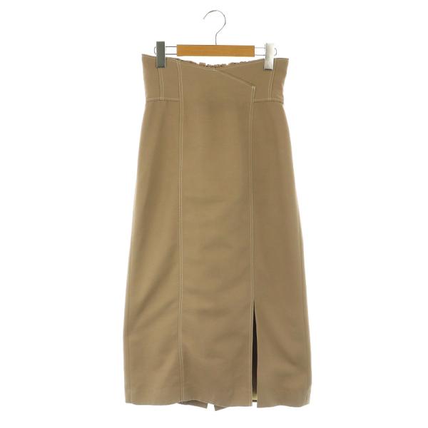 リランドチュール Rirandture 23SS スリット ロング タイトスカート 0 ベージュ /MY ■OS レディース【ブランド】リランドチュール Rirandture【表記サイズ】0【実寸サイズ】ウエスト：64cm　ヒップ：80cm...