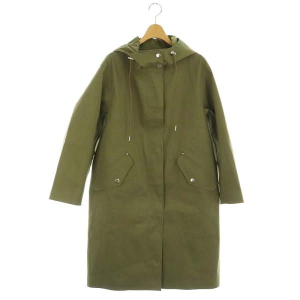 マッキントッシュ MACKINTOSH GRANISH ゴム引きミリタリーフーデッドコート ロング 38 カーキ /DF ■OS レディース【ブランド】マッキントッシュ MACKINTOSH【表記サイズ】38（日本サイズM相当）【実寸サイズ...