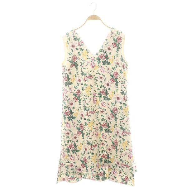 フリッカ FLICKA オリジナルフラワーバックサテンpt V OP ワンピース ひざ丈 ノースリーブ 花柄 1 ベージュ /MF ■OS レディース【ブランド】フリッカ FLICKA【表記サイズ】1（日本サイズS相当）【実寸サイズ】身幅：...