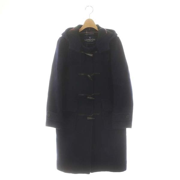 ロンドントラディション LONDON TRADITION ダッフルコート フード ロング 34 XS 紺 ネイビー /AQ ■OS レディース【表記サイズ】34(日本サイズXS相当）【実寸サイズ】肩幅：約40cm　身幅：約46cm　着丈：約...