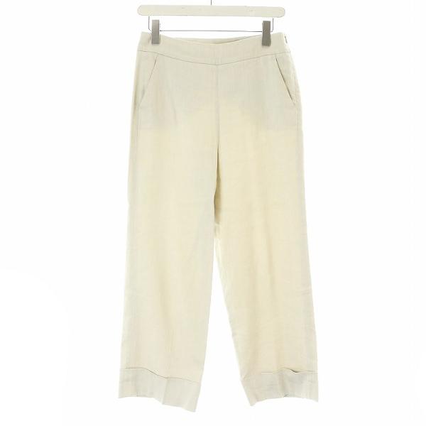 ヴィアマシーニ VIA MASINI 80 リネンパンツ ストレート 40 M グレー /AT ■OS ■SH レディース【表記サイズ】40（日本サイズM相当）【実寸サイズ】ウエスト：70cm　もも幅：25cm　裾幅：23cm　股上：30c...