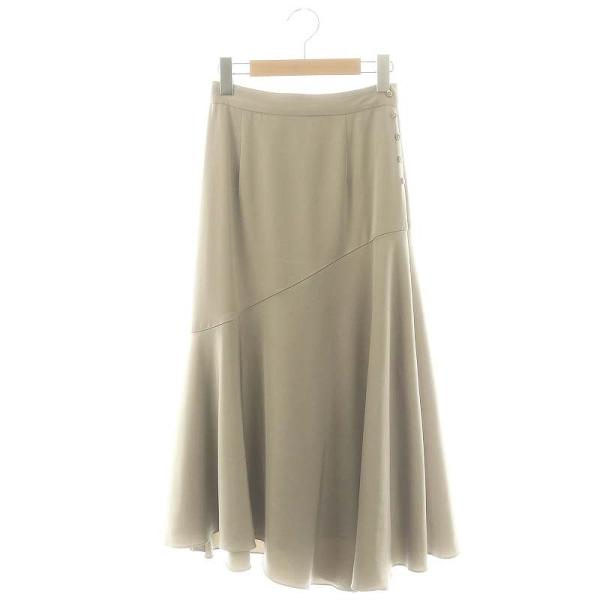 マイストラーダ Mystrada 切り替えフレアスカート ロング 34 グレージュ /HK ■OS レディース【ブランド】マイストラーダ Mystrada【表記サイズ】34【実寸サイズ】ウエスト：60cm　ヒップ：78cm　スカート丈：84...
