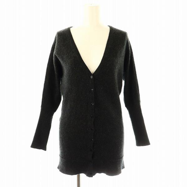 ベア ユク ムイ Bea Yuk Mui バックボタンニット カーディガン Vネック 38 チャコールグレー /DF ■OS レディース【ブランド】ベア ユク ムイ Bea Yuk Mui【表記サイズ】38【実寸サイズ】身幅：40cm　着丈...