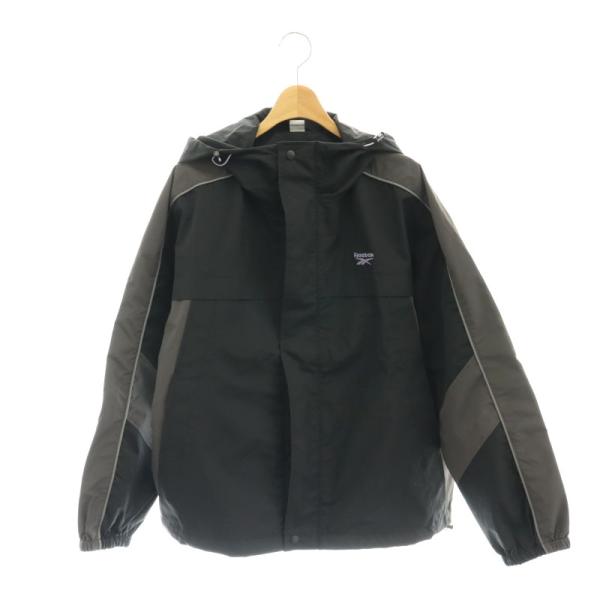 リーボック Reebok ドロストナイロンジャケット マウンテンパーカー F 黒 ブラック /AT ■OS レディース【ブランド】リーボック Reebok【表記サイズ】F【実寸サイズ】肩幅：54cm　身幅：60cm　着丈：61cm　袖丈：5...