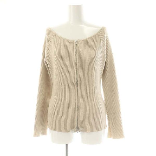 アーシー earthy_ 24AW 2WAYオフショルニット カットソー F ベージュ /MI ■OS ■SH レディース【表記サイズ】F【実寸サイズ】身幅：37.5cm　着丈：53.5cm　ゆき丈：74cm　　【素材】ポリエステル 綿 ア...