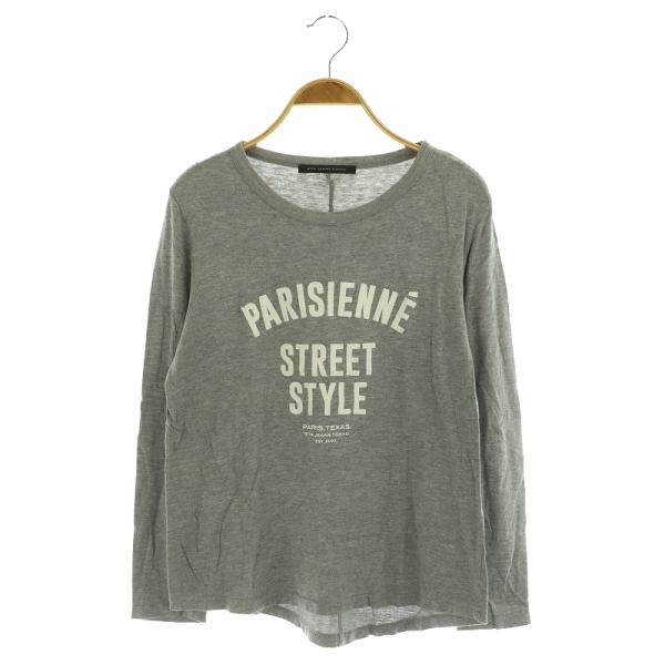 リタジーンズトウキョウ RITA JEANS TOKYO ロゴクルーネックTシャツ 長袖 フロッキープリント グレー /MY ■OS レディース【ブランド】リタジーンズトウキョウ RITA JEANS TOKYO【表記サイズ】表記なし【実寸...