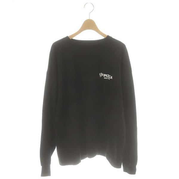 ハンドテックス HANDTEX プリントロンT Tシャツ カットソー 長袖 F 黒 ブラック /AT ■OS レディース【表記サイズ】F【実寸サイズ】肩幅：62cm　身幅：61cm　着丈：65cm　袖丈：56cm　　【素材】コットン【色】黒...