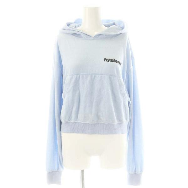 ヒステリックグラマー HYSTERIC GLAMOUR 24AW SPEEDSTER ショート丈パーカー FREE 水色 /MI ■OS レディース【ブランド】ヒステリックグラマー HYSTERIC GLAMOUR【表記サイズ】FREE【実...
