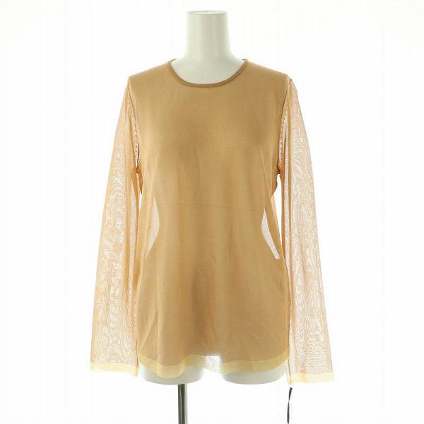 ダイアグラム グレースコンチネンタル Diagram GRACE CONTINENTAL 24SS シアークルーニットトップ カットソー 長袖 36 ベージュ【ブランド】ダイアグラム グレースコンチネンタル Diagram GRACE CO...