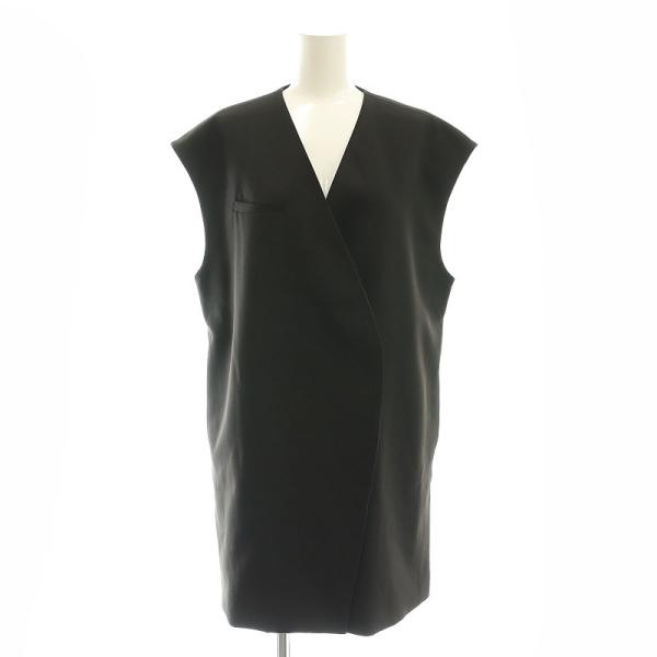 アメリ AMERI 23AW EMBELLISH BROOCH VEST ベスト Vネック 前開き F 黒 ブラック /AT ■OS レディース【表記サイズ】F【実寸サイズ】身幅：51cm　着丈：71cm　　【素材】本体 表地 ポリエステル...