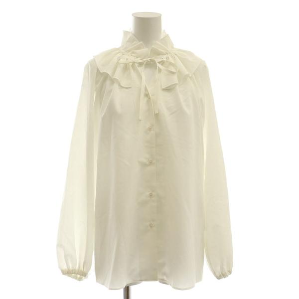 ノーリーズ Nolley's ソフィー 25SS フリルブラウス 長袖 38 白 ホワイト /AT ■OS レディース【ブランド】ノーリーズ Nolley's【表記サイズ】38【実寸サイズ】身幅：61cm　着丈：64cm　ゆき丈：72cm　...