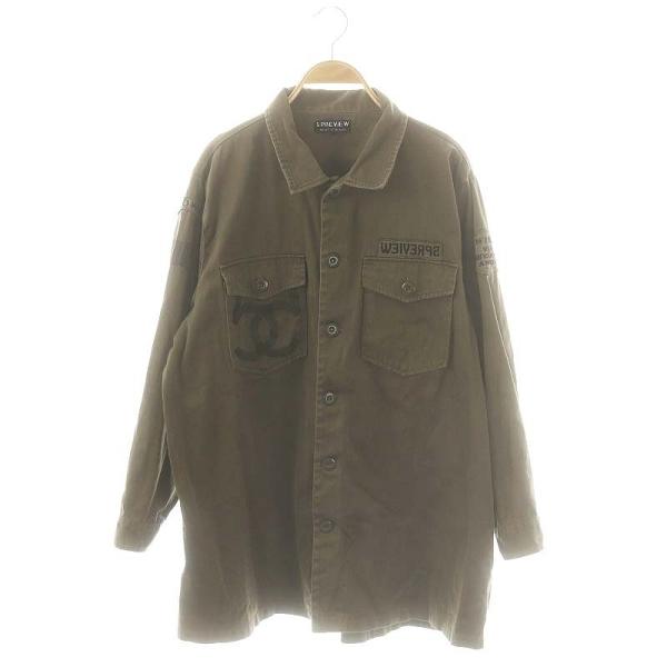 ファイブプレビュー 5Preview ミリタリージャケット ステンカラー 1 カーキ /AT ■OS ■SH レディース【表記サイズ】1【実寸サイズ】肩幅：43cm　身幅：58cm　着丈：77cm　袖丈：56cm　　【素材】コットン【色】カ...