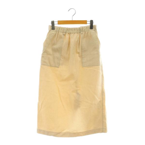 ニコルソンアンドニコルソン nicolson&amp;nicolson コーデュロイ タイトスカート ロング 38 アイボリー /SS ■OS レディース【表記サイズ】38【実寸サイズ】ウエスト：約62cm　ヒップ：約84cm　スカート丈：...