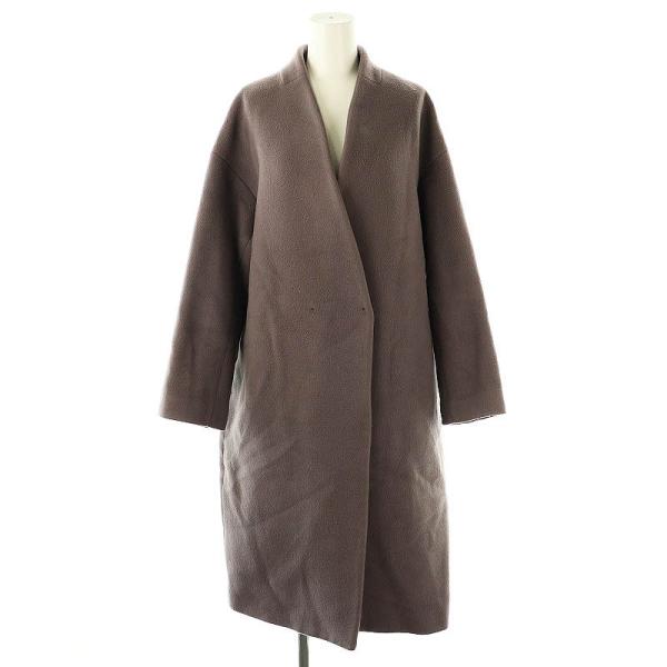 ジャーナルスタンダードレサージュ journal standard L'essage Bellandi GIULIA Vネックコート アウター ロング パープルグレー /DO ■OS レディース【ブランド】ジャーナルスタンダードレサージュ ...