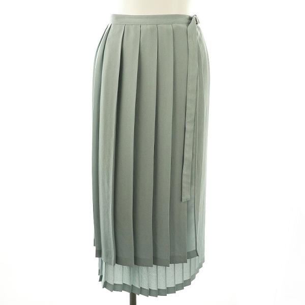 マルティニーク martinique l'heritage 24SS アムンゼンプリーツスカート マキシ ロング 水色 ベージュ /AT ■OS レディース【ブランド】マルティニーク martinique【表記サイズ】サイズ表記なし(実寸サ...