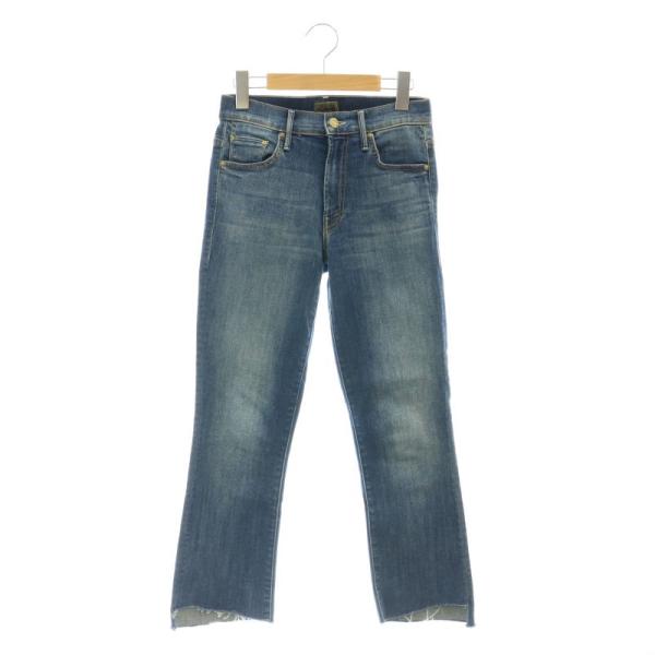 マザー mother INSIDER ANKLE STEP FRAY デニムパンツ ジーンズ カットオフ 24 青 /MI ■OS レディース【ブランド】マザー mother【表記サイズ】24【実寸サイズ】ウエスト：64cm　もも幅：21....