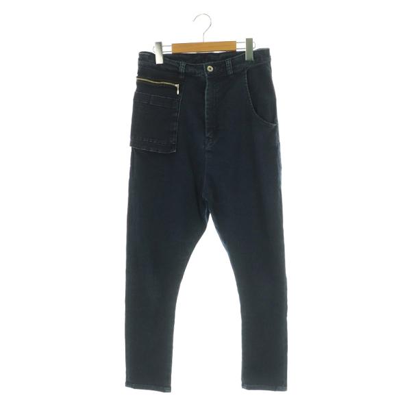 ストラマ STORAMA SESSIONS by STORAMA サコッシュスキニーデニムパンツ ジーンズ テーパード ストレッチ 1 ネイビー【ブランド】ストラマ STORAMA【表記サイズ】1【実寸サイズ】ウエスト：70cm　もも幅：2...