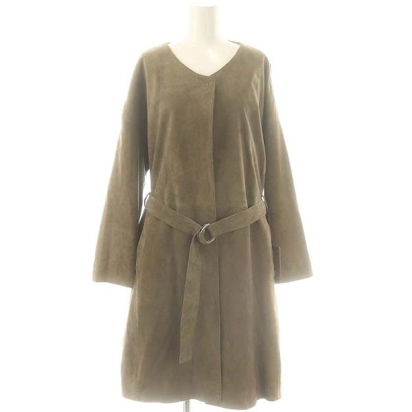 チンクアンタ Cinquanta 7331ゴートレザーノーカラー ベルテッド