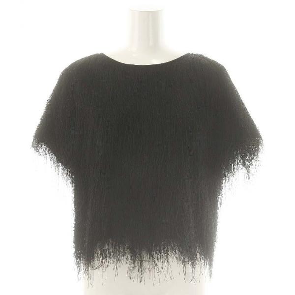 ダイアグラム グレースコンチネンタル Diagram GRACE CONTINENTAL 24SSフリンジトップ カットソー 38 黒 /MI ■OS レディース【ブランド】ダイアグラム グレースコンチネンタル Diagram GRACE ...