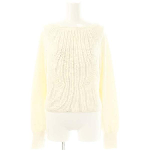 フォクシー ブティック 43380 Knit Top Libellule ニットプルオーバー セーター 長袖 クロップド シルク混 オフホワイト レディース【ブランド】フォクシー ブティック FOXEY BOUTIQUE【表記サイズ】サイズ...