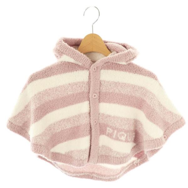 ジェラートピケ gelato pique べビモコメランジボーダーbabyポンチョ ルームウエア 部屋着 80 白 ピンク /NR ■OS キッズ【ブランド】ジェラートピケ gelato pique【表記サイズ】80(80-90）【実寸サイ...