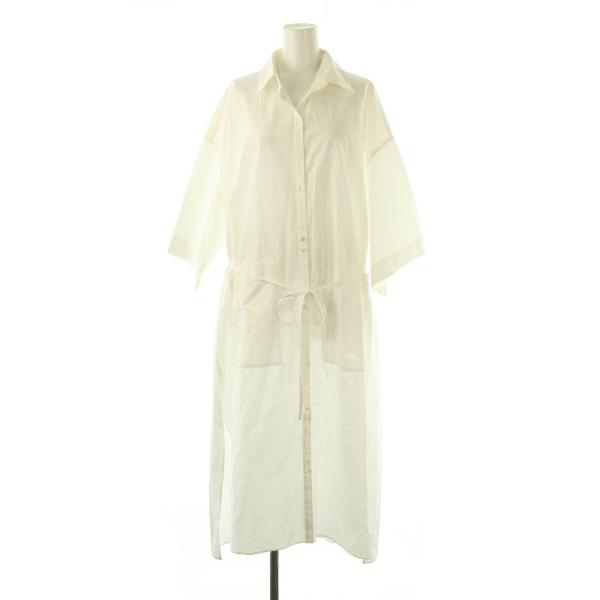 リト RITO コットンブロードシャツドレス ワンピース ロング 36 ホワイト /DF ■OS レディース【表記サイズ】36【実寸サイズ】肩幅：61.5cm　身幅：69.5cm　着丈：119cm　袖丈：27.5cm　　【素材】綿【色】ホワ...