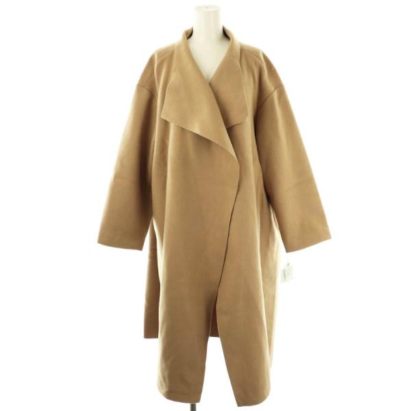 未使用品 アナディス dun a dix ウールリバーコート 38 ベージュ /MI ■OS レディース【ブランド】アナディス dun a dix【表記サイズ】38【実寸サイズ】身幅：50cm　着丈：105cm　ゆき丈：79cm　　【素材】...