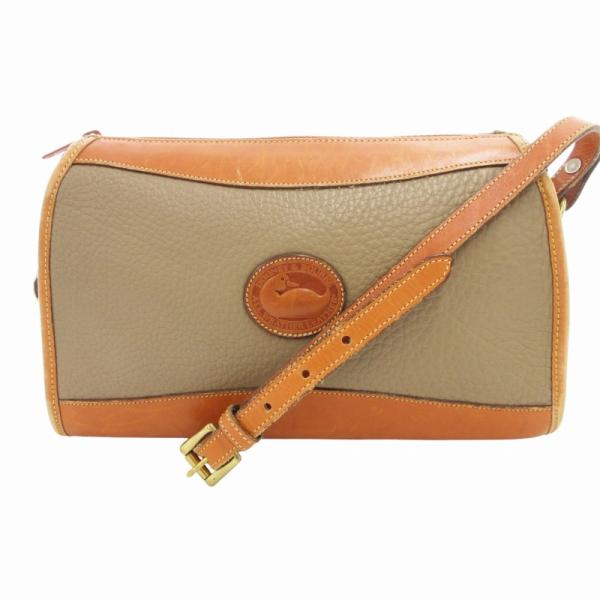 ドゥーニーアンドバーク DOONEY&amp;BOURKE ショルダーバッグ ロゴ パッチ バイカラー レザー 茶 ブラウン ベージュ /HO レディース【ブランド】ドゥーニーアンドバーク DOONEY&amp;BOURKE【表記サイズ】-...