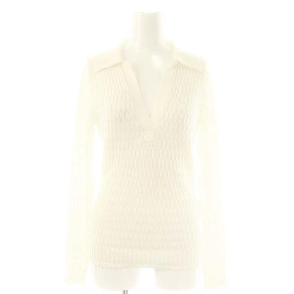 3.1 フィリップリム 3.1 phillip lim 24年 襟付きクロップドニット カットソー 長袖 XS オフホワイト /DO ■OS ■SH レディース【ブランド】3.1 フィリップリム 3.1 phillip lim【表記サイズ】...