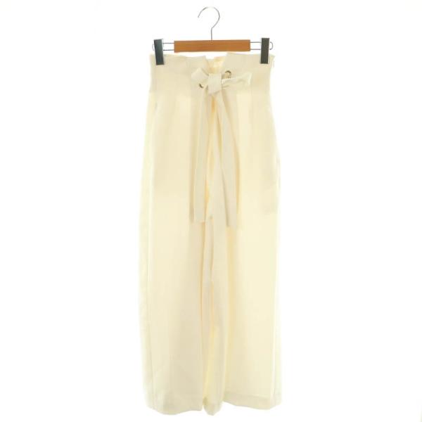 ドスディオサス DOS DIOSAS ワイドパンツ リボン 36 オフホワイト /NR ■OS レディース【表記サイズ】36【実寸サイズ】ウエスト：55cm　もも幅：32cm　裾幅：41cm　股上：37.5cm　股下：56.5cm　　【素材...