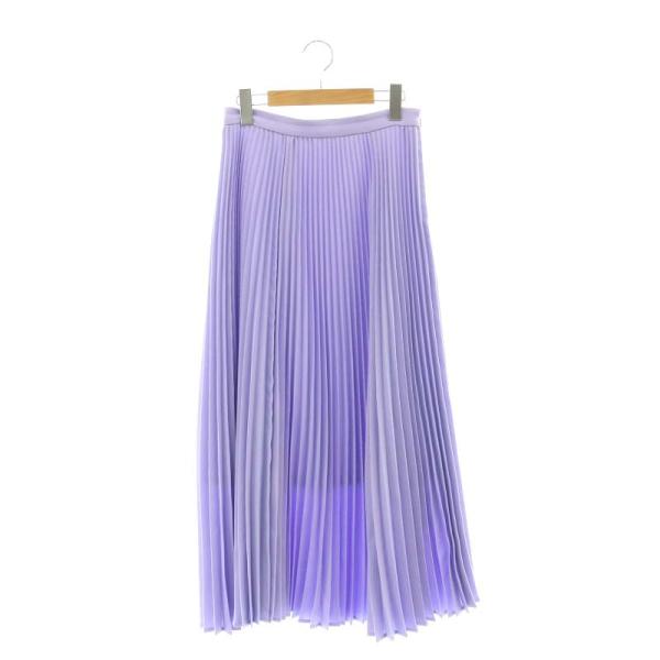 セン cen. プリーツスカート ロング 38 パープル /HK ■OS レディース【表記サイズ】38【実寸サイズ】ウエスト：68cm　ヒップ：80cm　スカート丈：89cm　　【素材】表地：ポリエステル　裏地：ポリエステル【色】パープル【...