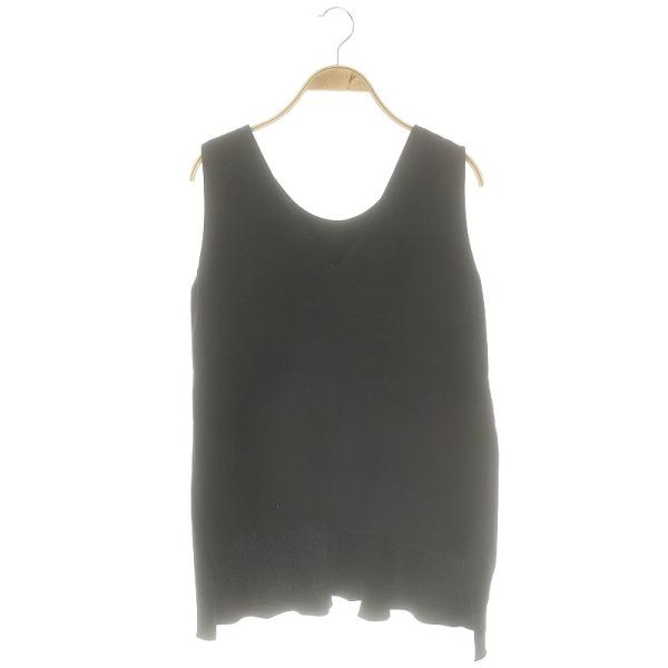 ジルサンダー JIL SANDER Vネックノースリーブプルオーバー ブラウス 32 黒 ブラック /AT ■OS ■SH レディース【ブランド】ジルサンダー JIL SANDER【表記サイズ】32【実寸サイズ】身幅：44cm　総丈：66c...
