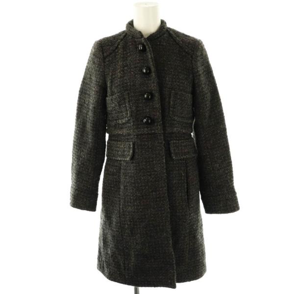 コントワーデコトニエ COMPTOIR DES COTONNIERS ツイードコート アウター アルパカ混 34 ダークブラウン ブラック グレー /ES ■OS ■SH レディース【ブランド】コントワーデコトニエ COMPTOIR DES...