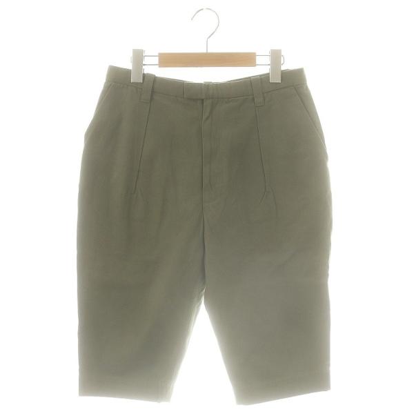 ミナペルホネン mina perhonen ts4326 fattoria タック テーパード チノ パンツ ハーフ ジッパーフライ コットン 38 カーキ【ブランド】ミナペルホネン mina perhonen【表記サイズ】38【実寸サイズ...