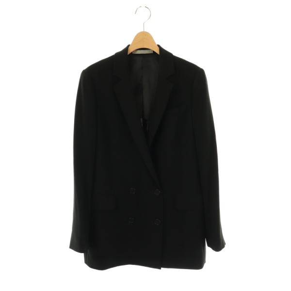 セオリーリュクス theory luxe 23SS Row Crepe Murph ダブルブレストジャケット 背抜き 40 ブラック /DO ■OS レディース【ブランド】セオリーリュクス theory luxe【表記サイズ】40【実寸サイ...