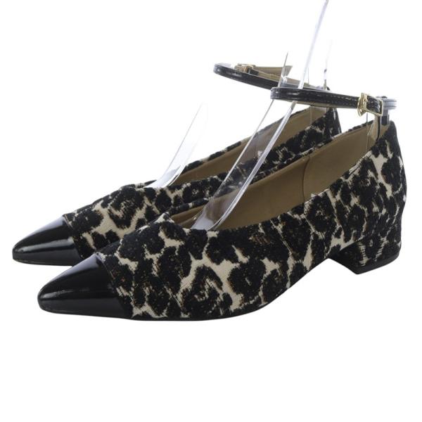 ルタロン Le Talon 24AW 3cmポインテッドコンビストラップ パンプス LE TALON. TAEKO HIGASHIHARA 22cm 黒 ブラック ベージュ /SR23 レディース【ブランド】ルタロン Le Talon【表記...