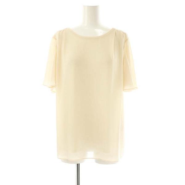 クードシャンス CdeC COUP DE CHANCE フレアスリーブブラウス 半袖 タック 38 アイボリー /AT ■OS レディース【ブランド】クードシャンス CdeC COUP DE CHANCE【表記サイズ】38【実寸サイズ】肩幅...