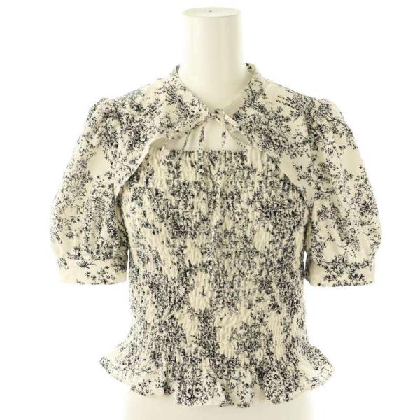 ナチュラルビューティーベーシック NATURAL BEAUTY BASIC 23SS ボレロシャーリングブラウス F 白 ホワイト 黒 ブラック【ブランド】ナチュラルビューティーベーシック NATURAL BEAUTY BASIC【表記サイ...