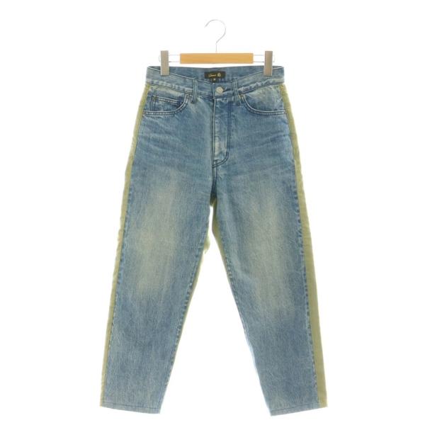 ドゥロワー Drawer D PRE2 DENIM BACK STN デニムサテンパンツ ジーンズ 34 紺 ネイビー カーキ /AT ■OS レディース【ブランド】ドゥロワー Drawer【表記サイズ】34【実寸サイズ】ウエスト：68cm...