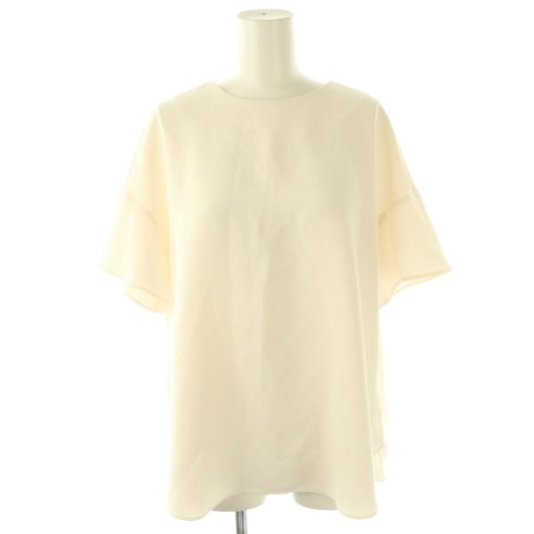 ステートオブマインド STATE OF MIND back tuck pullover ブラウス 半袖 XS 白 ホワイト /AT レディース【表記サイズ】XS【実寸サイズ】肩幅：54cm　身幅：53cm　着丈：68cm　袖丈：12cm　　...