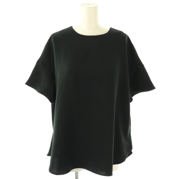 ステートオブマインド STATE OF MIND back tuck pullover ブラウス 半袖 XS 黒 ブラック /AT レディース【表記サイズ】XS【実寸サイズ】肩幅：54cm　身幅：52cm　着丈：69cm　袖丈：12cm　　...