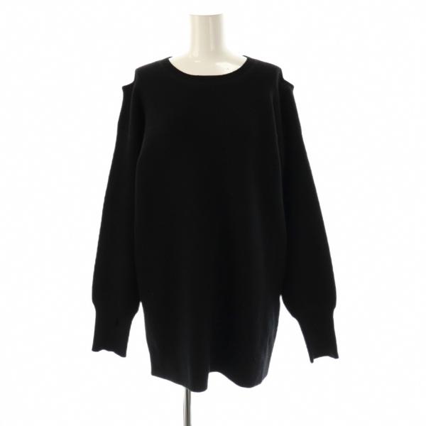 6 ROKU BEAUTY&amp;YOUTH B&amp;Y ロク ビューティーアンドユース SHOULDER 2HOLE KNIT ニット プルオーバー 長袖 ブラック レディース【ブランド】6 ROKU BEAUTY&amp;YOUT...