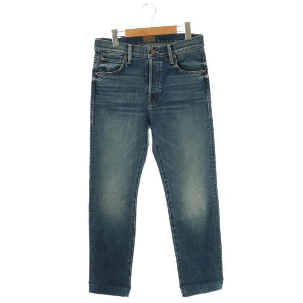 未使用品 マザー mother The Scrapper cuff ankre fray デニムパンツ ジーンズ ボタンフライ 26 インディゴブルー /DO ■OS ■SH レディース【ブランド】マザー mother【表記サイズ】26【実...