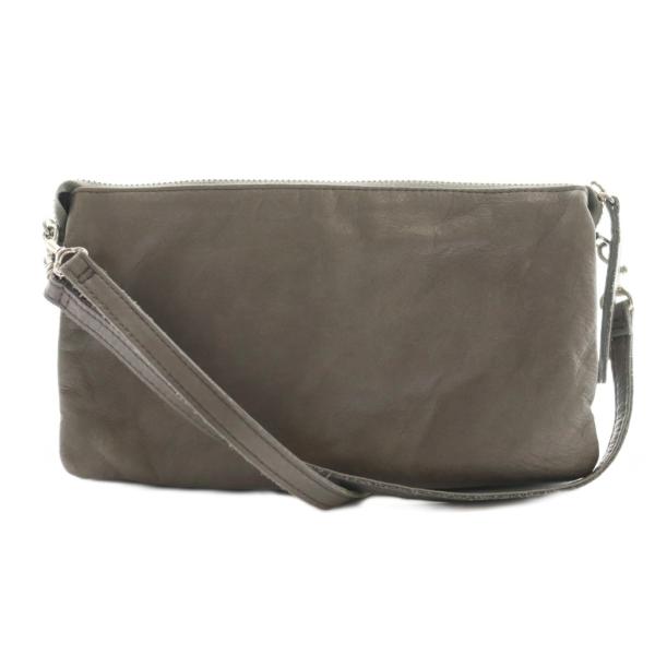 レバジック les basiques 3-way ミニバッグ ショルダー ハンド ポーチ レザー グレージュ /SS ■OS レディース【実寸サイズ】持ち手の長さ：約35cm　ヨコ：約24cm　タテ：約14cm　マチ：約3.5cm　ショルダ...